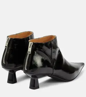 GANNI Zip-up Ankle Boots