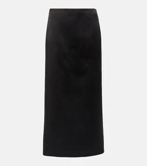 Gucci High-rise Silk Satin Maxi Skirt