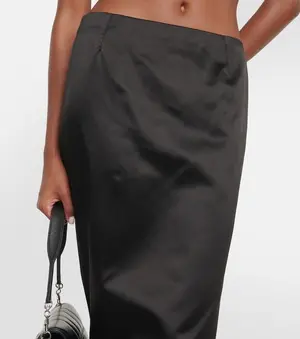 Gucci High-rise Silk Satin Maxi Skirt