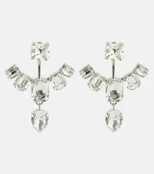 Balmain Crystal Pendant Earrings