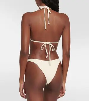 SAME Appliqué High-leg Bikini Bottoms