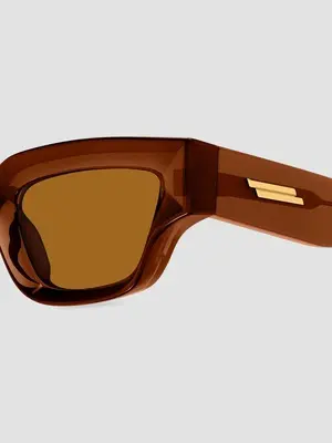 Bottega Veneta Edgy 53mm Rectangular Sunglasses