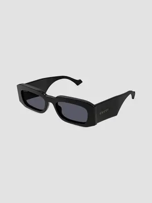 Gucci Generation Rectangular Recycled Acetate Sunglasses