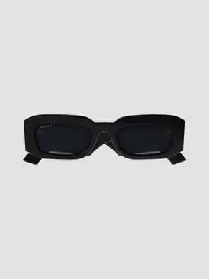 Gucci Generation Rectangular Recycled Acetate Sunglasses