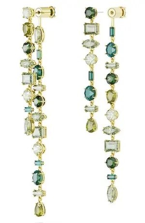 SWAROVSKI Gema Asymmetric Crystal Drop Earrings