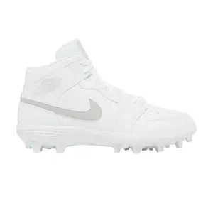JORDAN 1 Mid Td Cleat - White