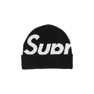 Supreme Big Logo Beanie - Black | Editorialist