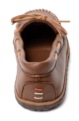 Minnetonka Deerskin Tread Slipper - Carmel
