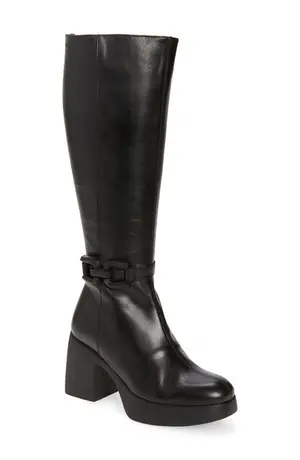 WONDERS Leather Platform Boots