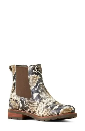 Ariat Wexford Waterproof Chelsea Boot Snake Print