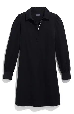 Vineyard Vines Long Sleeve Corduroy Popover Dress