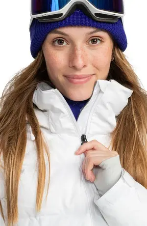 Roxy Snowblizzard Snow Jacket With Removable Faux Fur Trim & Hood