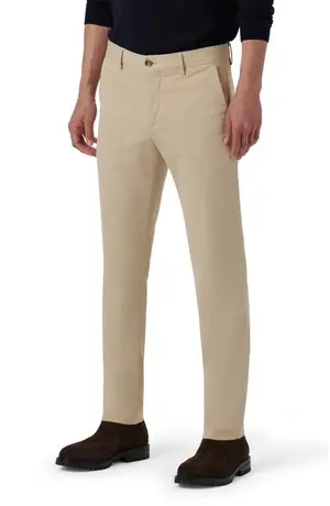 Bugatchi Stretch Cotton Blend Twill Chinos - Willow
