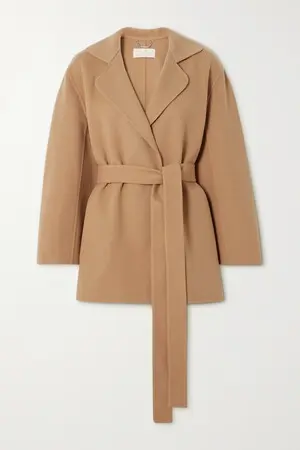 Chloé Belted Wool And Cashmere-blend Jacket