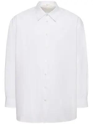 THE ROW Lukre Cotton Poplin Shirt - White