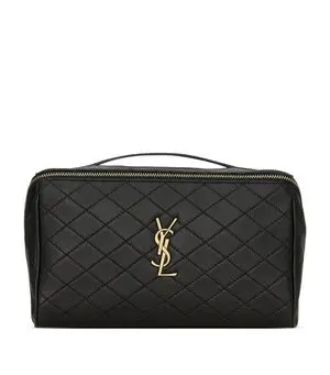 Saint Laurent Gaby Quilted Vanity Case