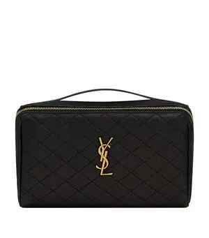 Saint Laurent Gaby Quilted Vanity Case