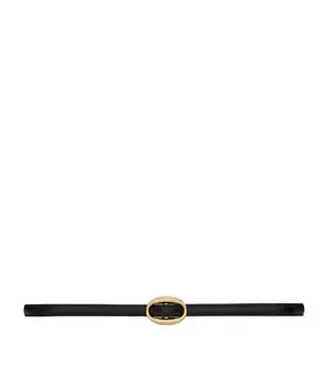 Saint Laurent Leather Belt - Black