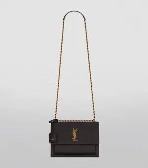 Saint Laurent Small Sunset Shoulder Bag - Brown