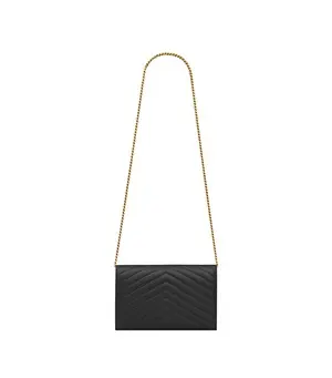 Saint Laurent Monogram Matelassé Envelope Wallet Bag