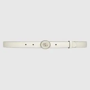 Gucci Petite Gg Thin Belt Leather