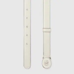 Gucci Petite Gg Thin Belt Leather