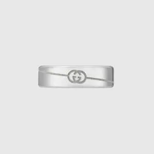 Gucci Diagonal Interlocking G Ring - One-color