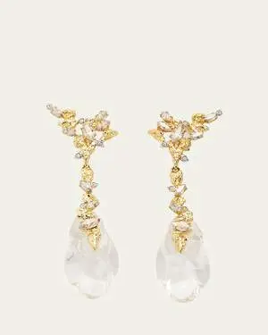 Alexis Bittar Dream Rain Drop Earrings - Clear