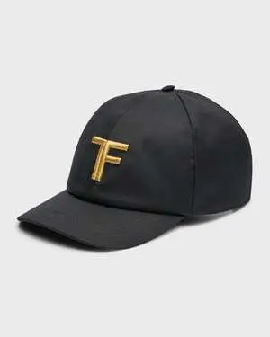 TOM FORD Embroidered TF Baseball Cap - Black Gold