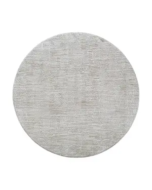 Livabliss Masterpiece Mpc-2310 Round Area Rug, 5'3 X 5'3 - Grey