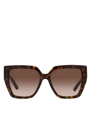 Dolce & Gabbana 55mm Square Sunglasses - Havana/brown Gradient