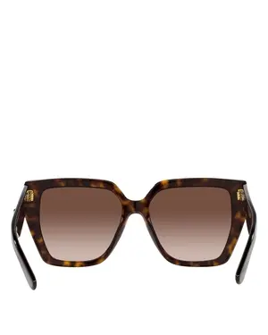 Dolce & Gabbana 55mm Square Sunglasses - Havana/brown Gradient