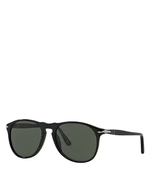 Persol 55mm Pilot Sunglasses - Black/green Solid
