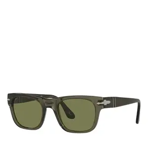 Persol 52mm Square Sunglasses - Gray/green Solid