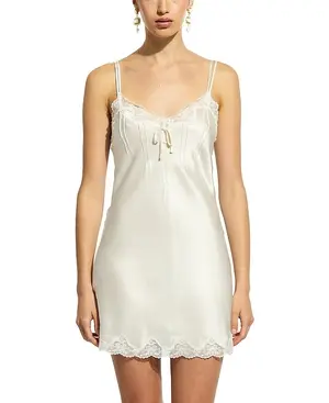 Ginia Silk Chemise - Creme
