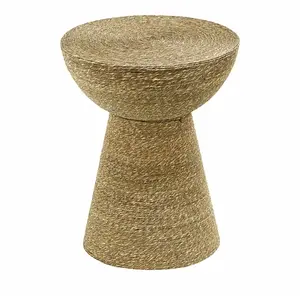 TOV FURNITURE Wren Seagrass Side Table Natural