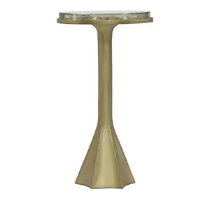 TOV FURNITURE Gabrielle Round Side Table - Brass