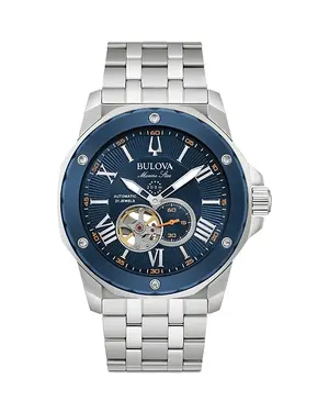 Bulova Marine Star Series A 43.5mm Watch - Blue/silver