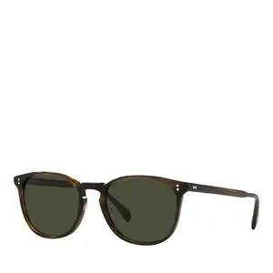 Oliver Spencer Oliver Peoples Finley Esq. Round Sunglasses, 51mm Brown/green Solid