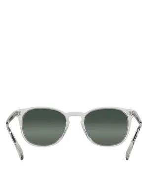 Oliver Spencer Finley Esq. Round Sunglasses, 51mm - Gray/gray Gradient