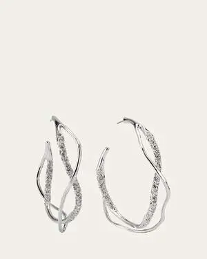Alexis Bittar Alexis Bittar Intertwined Hoop Earrings Silver