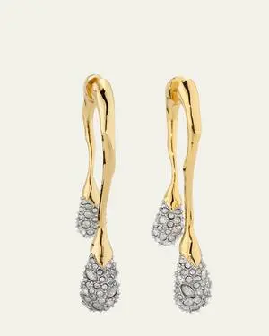 Alexis Bittar Solanales Crystal Earrings - Gold