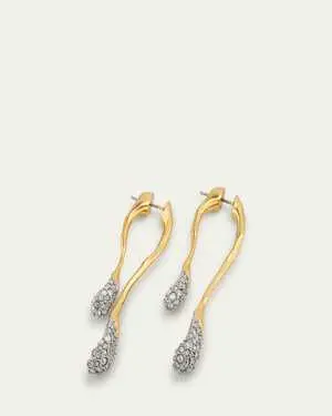Alexis Bittar Solanales Crystal Earrings - Gold