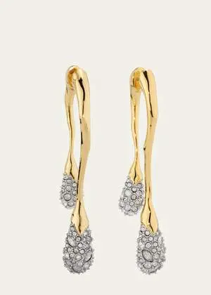 Alexis Bittar Solanales Crystal Earrings - Gold