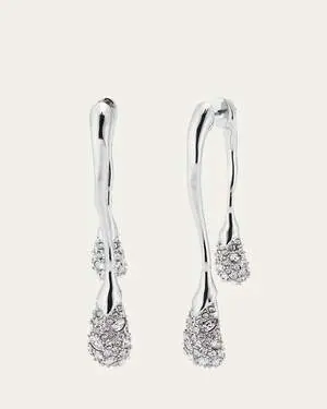 Alexis Bittar Solanales Crystal Earrings - Silver