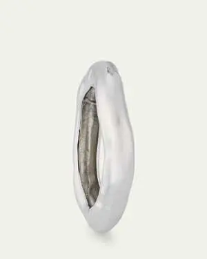 Alexis Bittar Molten Wide Bangle Bracelet - Silver