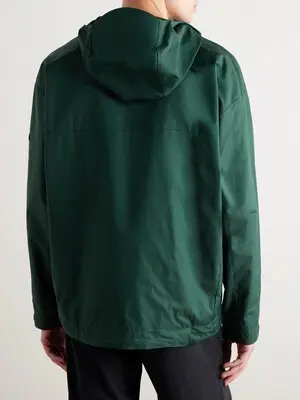 DISTRICT VISION Logo-appliquéd Hooded Jacket