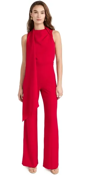 Black Halo Enola Jumpsuit - Scarlet