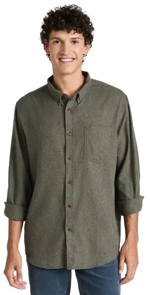 Rails Runson Button Down Shirt - Hunter Green