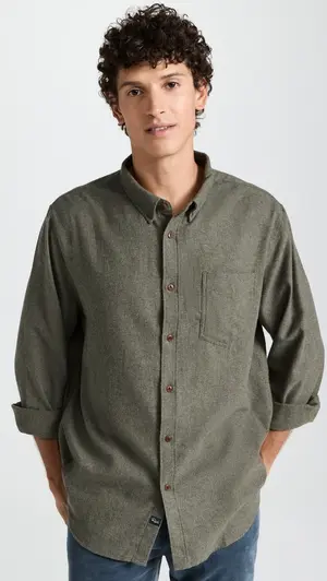 Rails Runson Button Down Shirt - Hunter Green